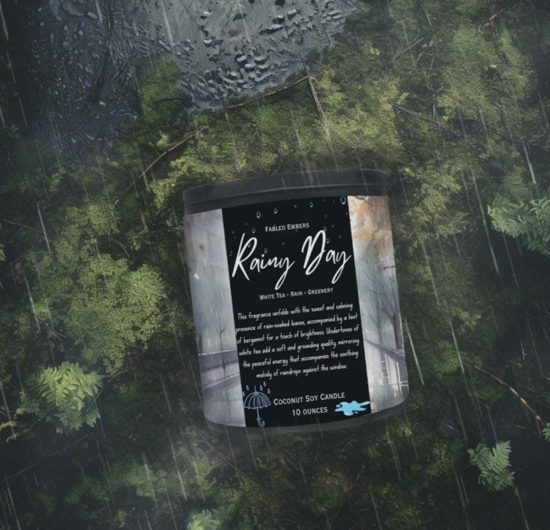 RAINY DAYS -- white tea + rain + lily of the valley – Fabled Embers